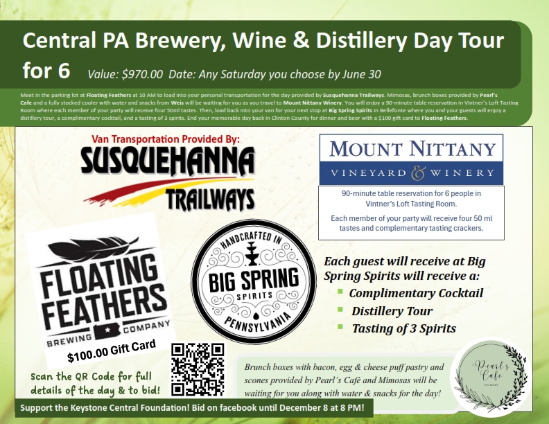 Keystone Central Foundation hosts online Holiday Experience Auction ...